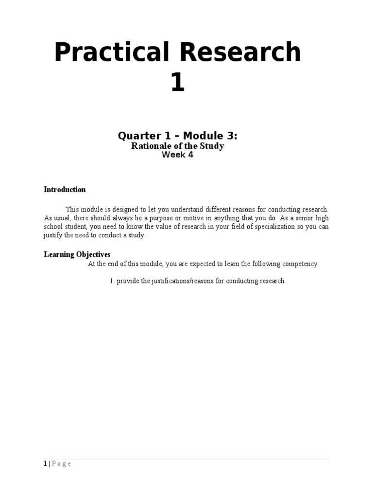 Practical Research 1 LAS Week 5 | PDF | Educational Technology ...