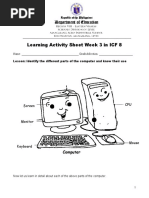 Parts of Computer Identification Worksheet | PDF