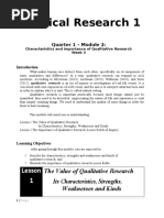Practical Research 1 - Quarter 1 - Module 2 - Qualitative Research and ...