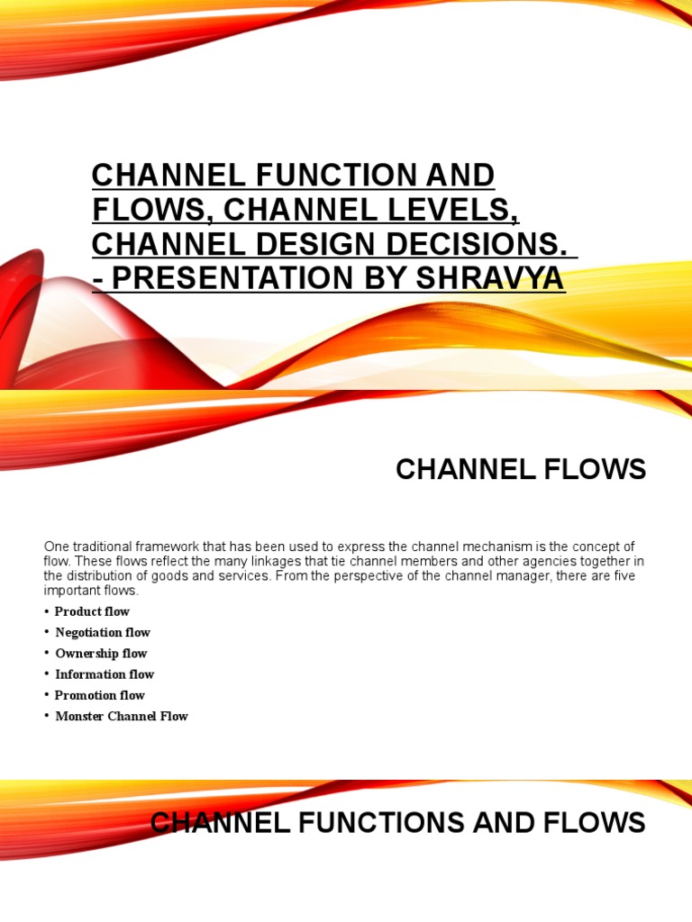 Channel Function and Flows, Channel Levels, Module 7 | PDF | Marketing ...