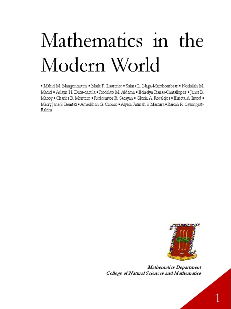 MMW E Worktext Chapter 2 Only | PDF | Teaching Mathematics | Thought