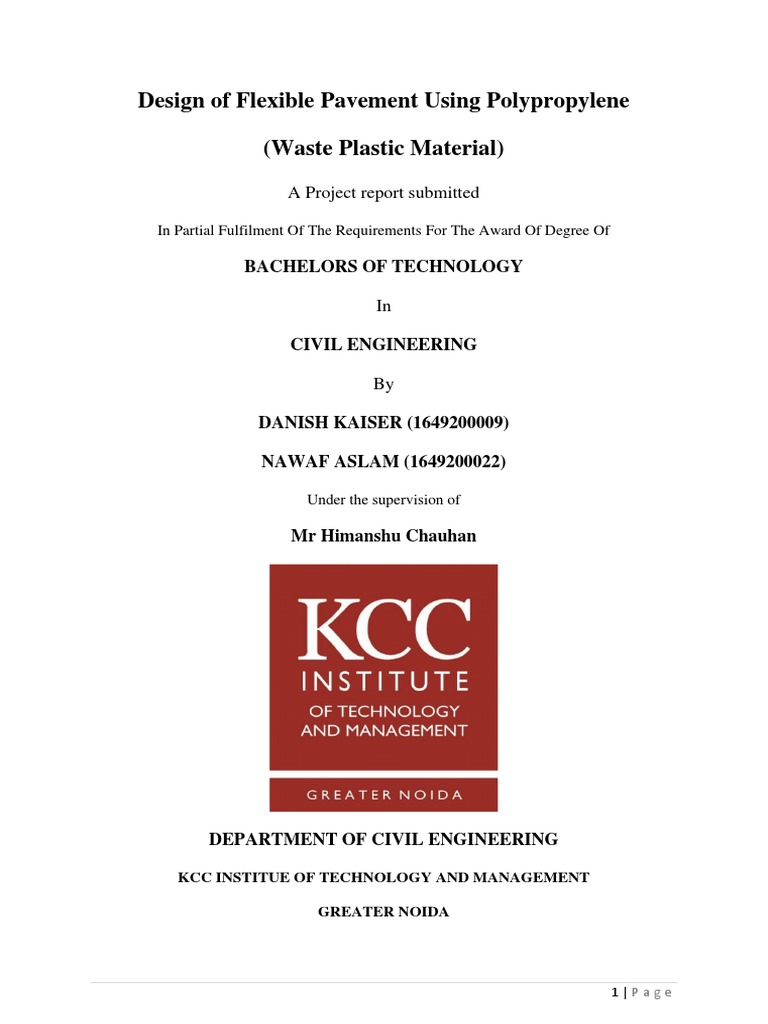 Final Year Project | PDF | Polyethylene | Plastic