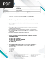 Teste de Informática Básica - Gabarito | PDF