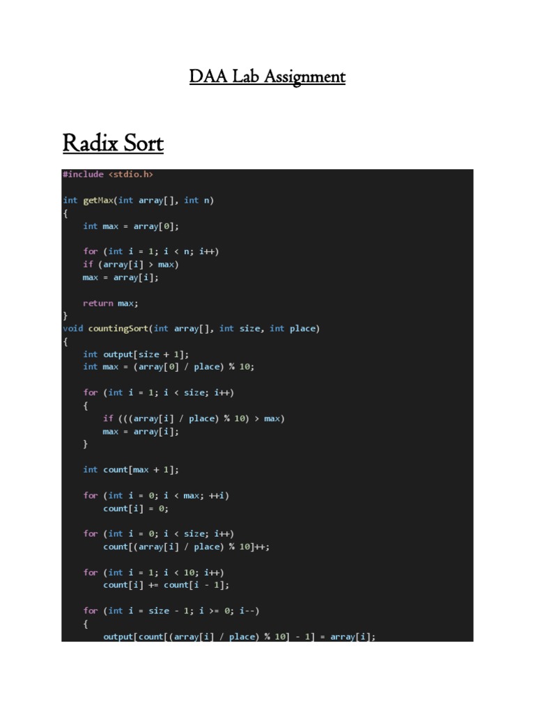 DAA Lab Assignment2 | PDF | C++ | Algorithms And Data Structures DAA Lab Assignment2 | PDF | C++ | Algorithms And Data Structures