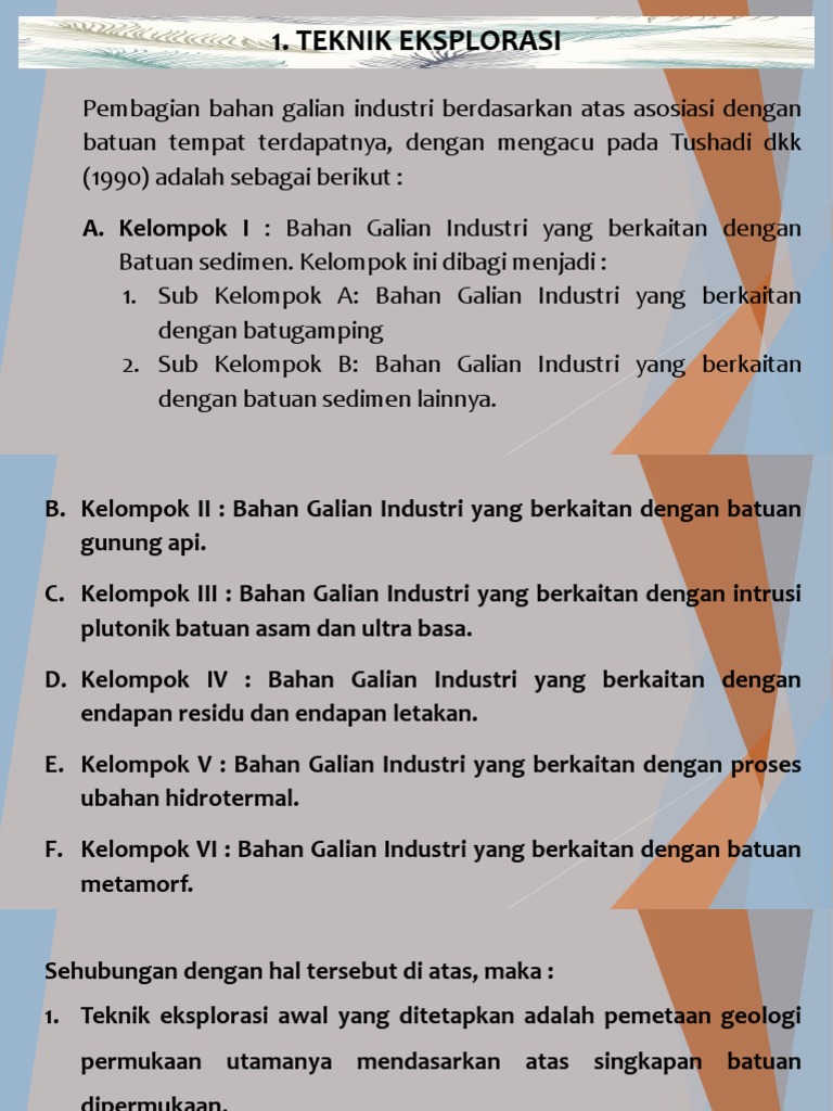 Teknik Eksplorasi | PDF | Sains & Matematika