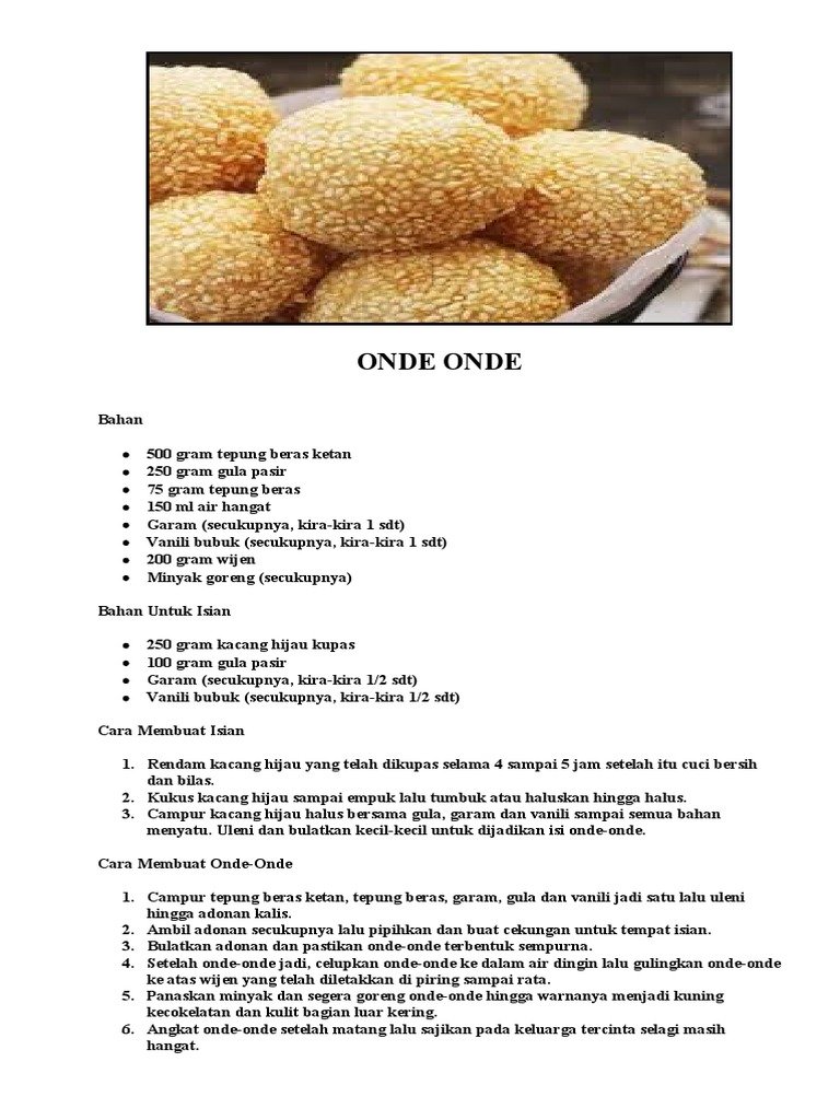 Buku Resep Kue | PDF