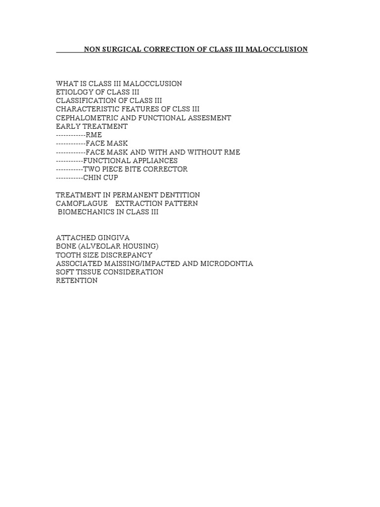 Class III | PDF | Orthodontics | Dental Anatomy
