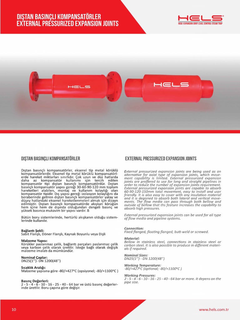 External Pressurized Expansion Joints | PDF | Chemistry | Plumbing