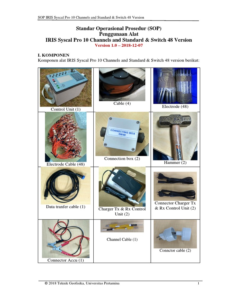 C. SOP Iris Syscal Pro 10 Channel | PDF