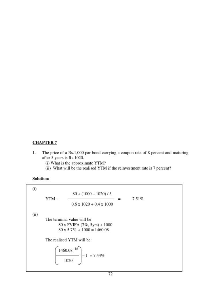7 Additional Solved Problems 6 | PDF | Bonds (Finance) | Stocks