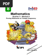 Math 8-Q4-Module-1 | PDF | Triangle | Mathematics