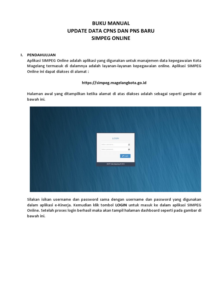 Buku Manual Simpeg Pdf