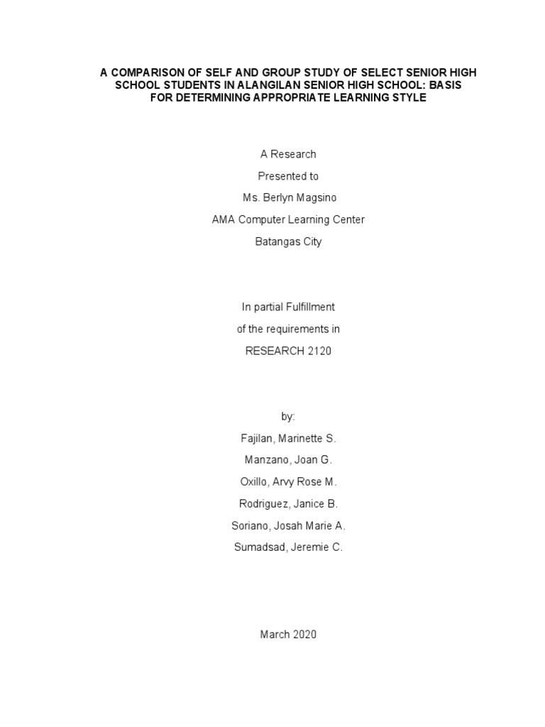 Thesis Paper | PDF | Survey Methodology | Learning