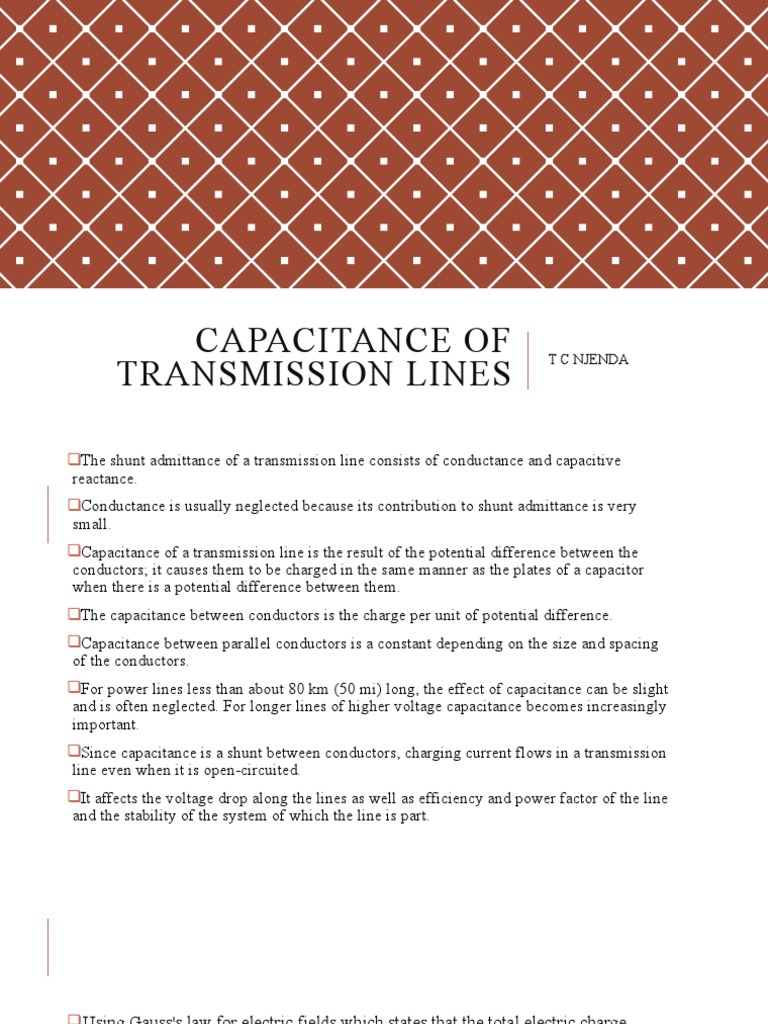 3.capacitance of Transmission Lines | PDF | Capacitor | Electric Power ...