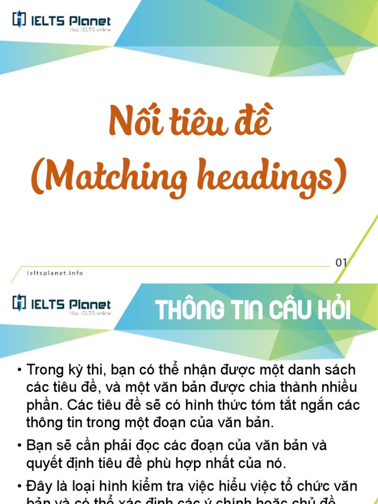Matching Headings | PDF