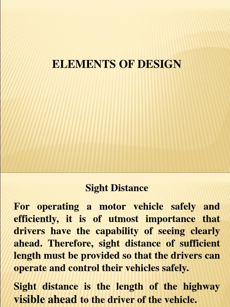 Sight Distance in Highway Design | PDF | Traffic | Transport