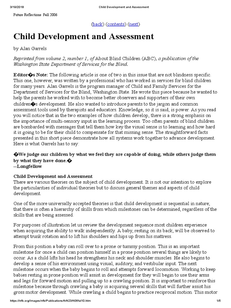 Child Development and Assessment | PDF | Perception | Intelligence Quotient