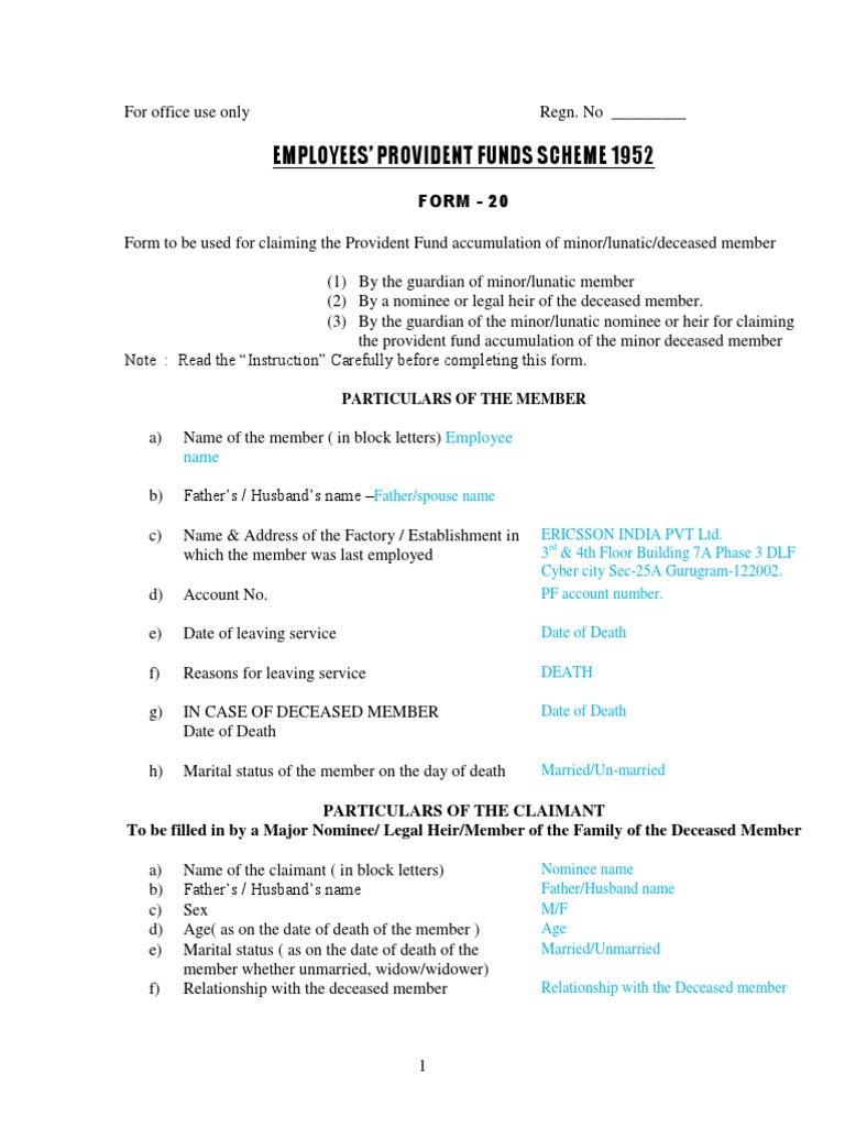 Dummy Form 20 PDF | PDF | Cheque | Pension