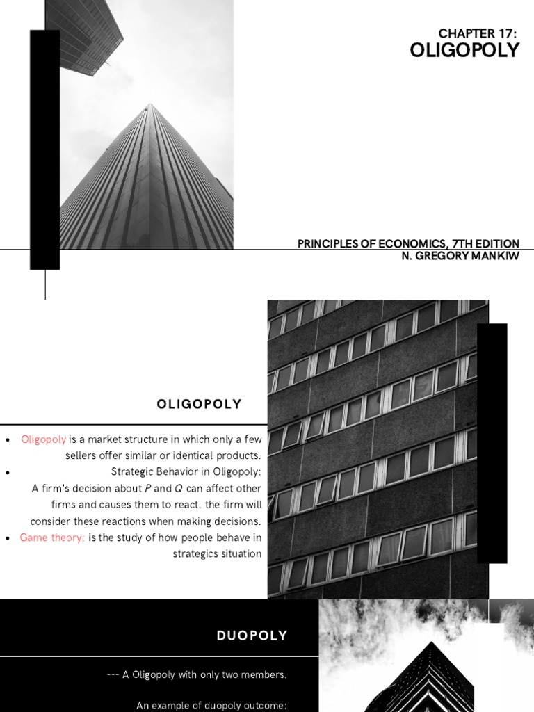 Chapter 17 Oligopoly Principles Of Economics 7th Edition N Gregory