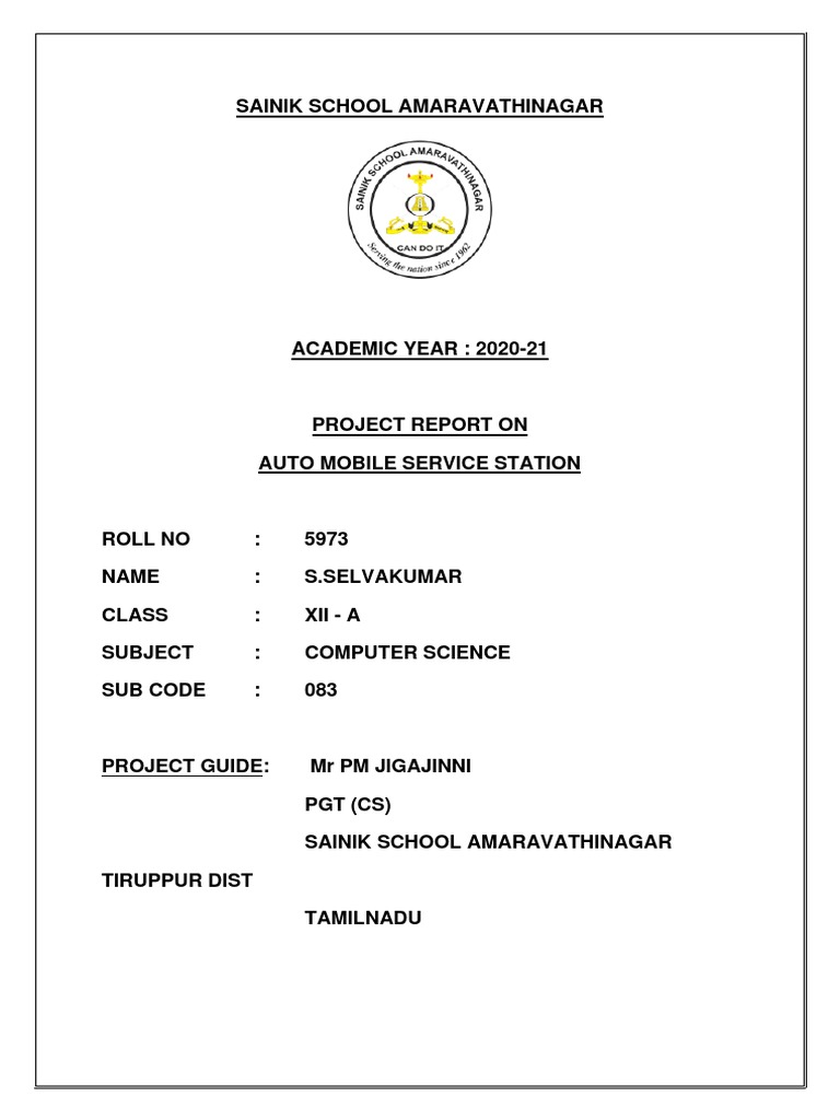 Auto Mobile Service Station | PDF | Software Testing | Top Down And ...