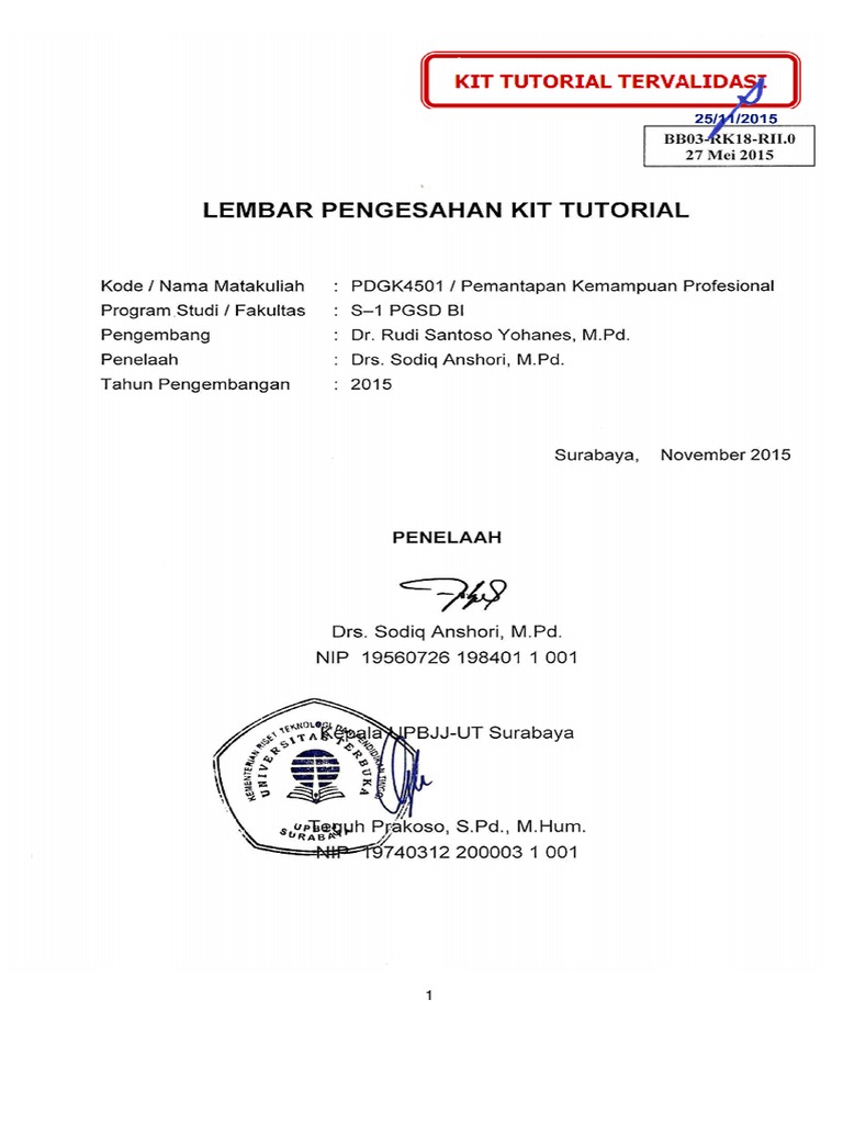 Rat Sat Pdgk4501-Pkp Upbjj Surabaya | PDF
