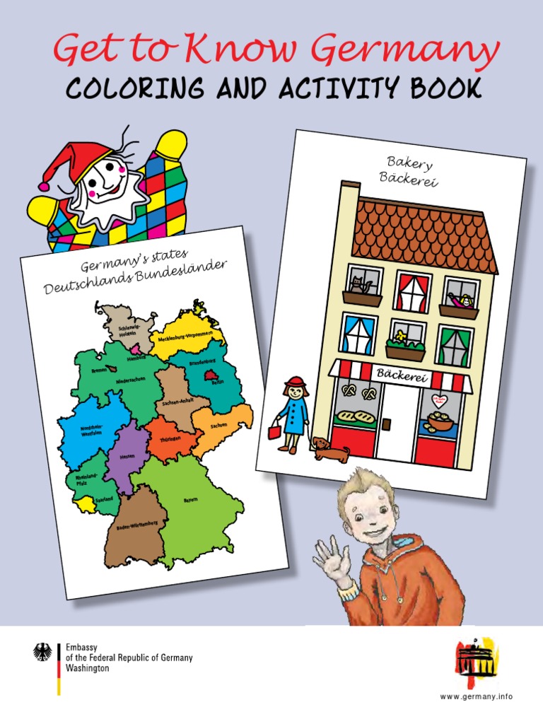Germany Coloring Book (German Embassy) | PDF | Germany | World Politics