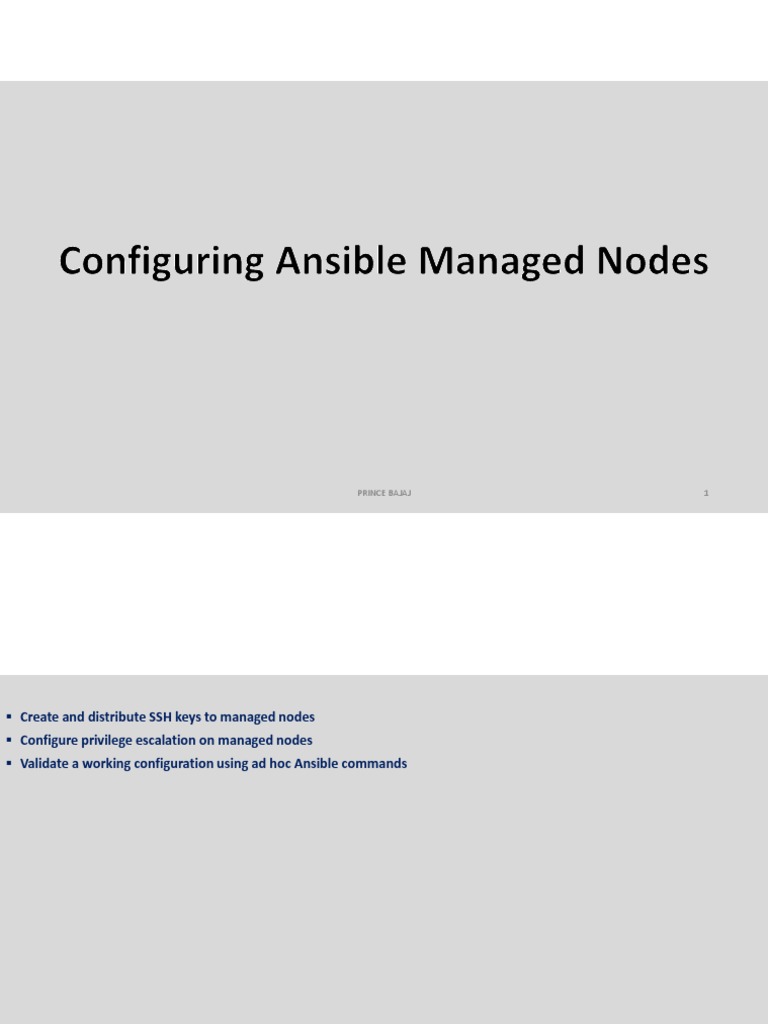 8.1 5. Configuring Ansible Managed Nodes | PDF | Superuser | System ...