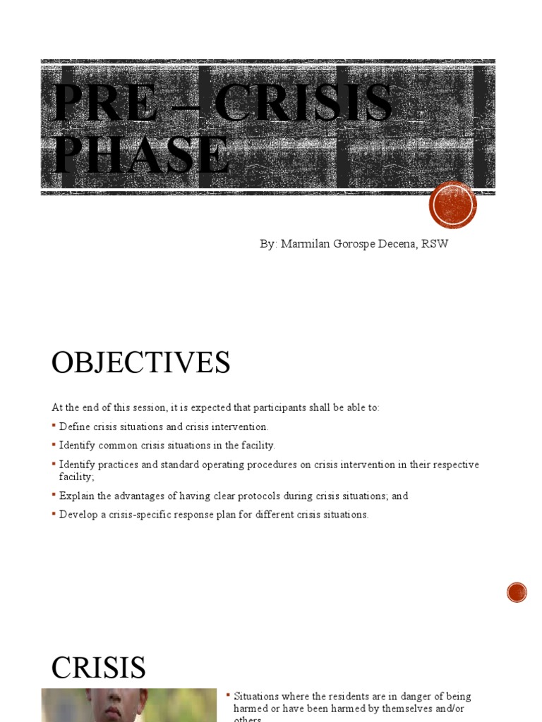 Pre - Crisis Phase | PDF | Competence (Human Resources) | Cognition