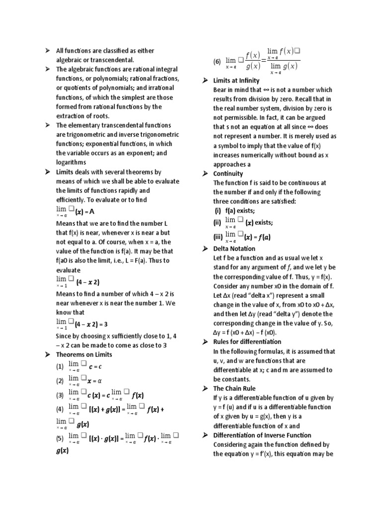 Lim Lim Lim: F (X) G (X) F (X) G (X) | PDF | Function (Mathematics ...