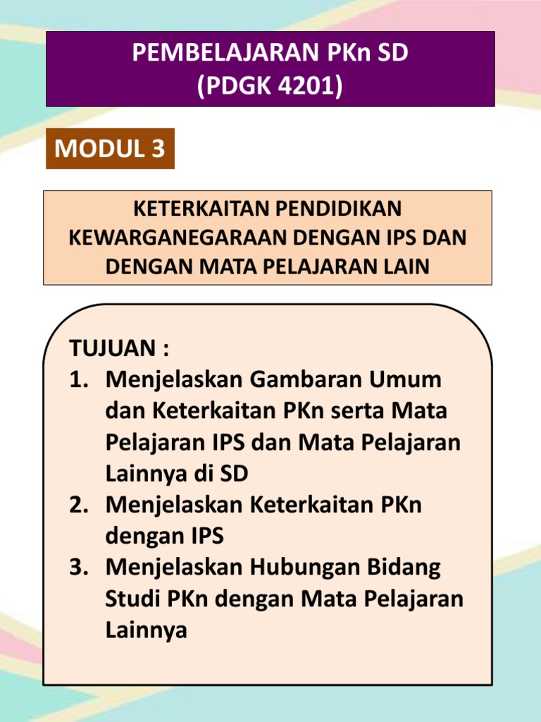 Power Point Sesi 2 Pkn-Modul 3 Dan 4 | PDF