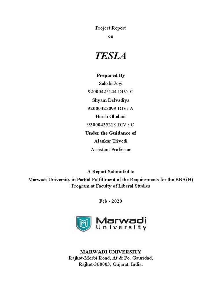 Tesla: Prepared by | PDF | Electric Vehicle | Tesla Model S