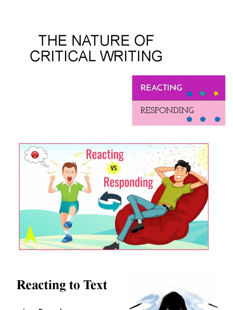 Critical vs. Descriptive Writing Guide | PDF | Science & Mathematics
