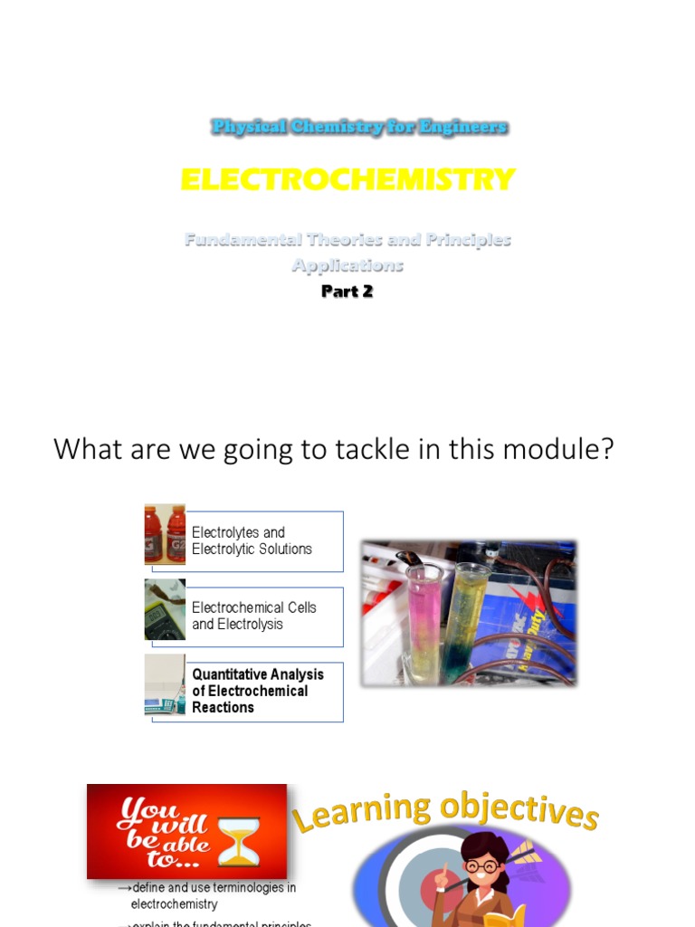 Module 1 Electrochemistry PPT Slides Part 2 | PDF | Electrochemistry ...