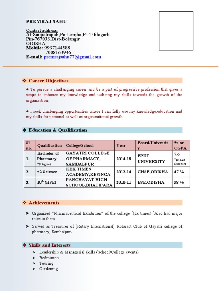 At-Sanpatrapali, Po-Lenjha, Ps-Titilagarh Pin-767033, Dist-Bolangir ...