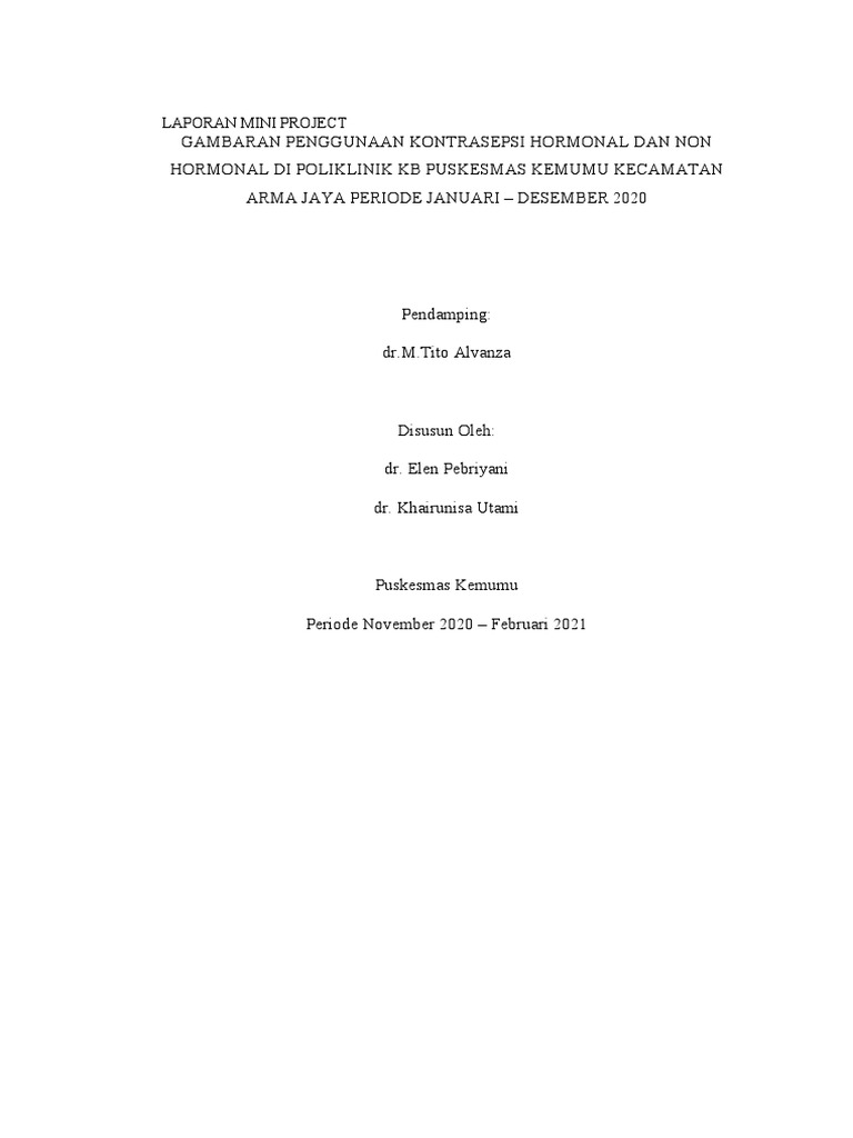 Laporan Mini Project 1 | PDF