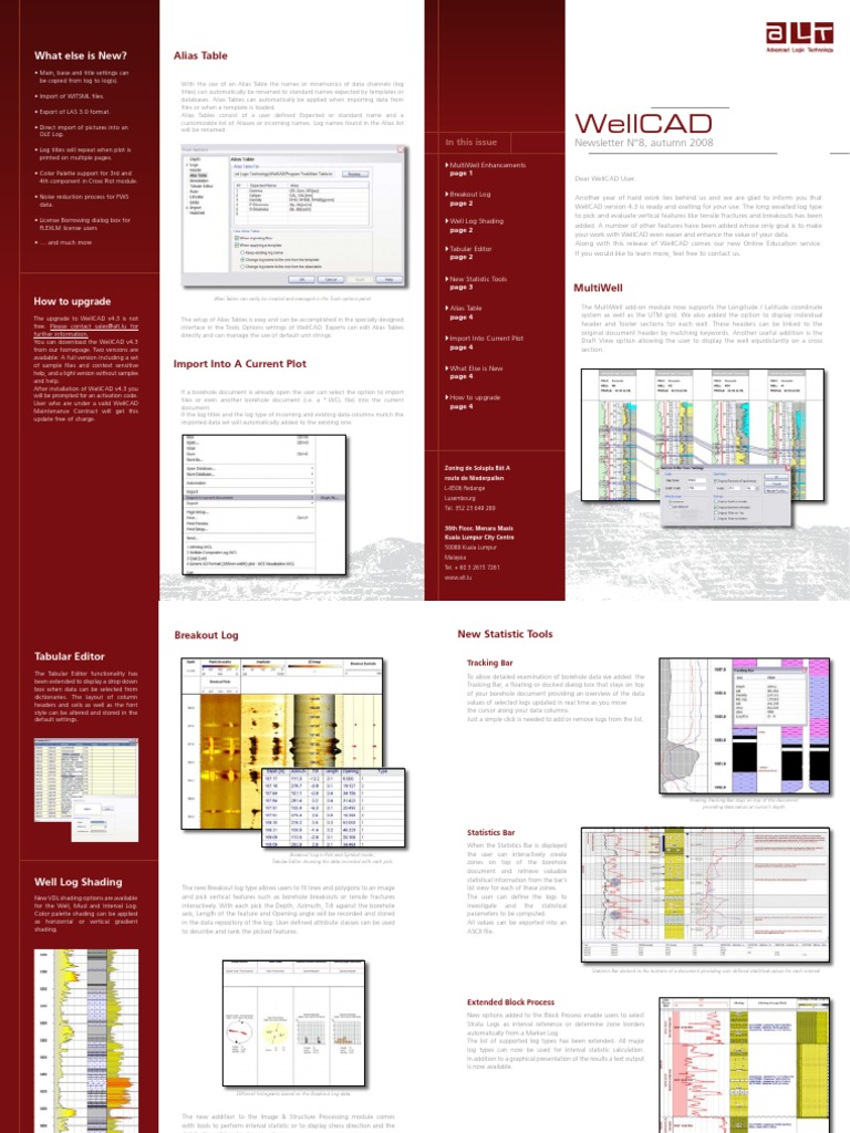 Wellcad Alt | PDF | Stratigraphy | Software Development
