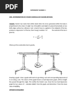 Youngs Modulus by Cantilever Method | PDF