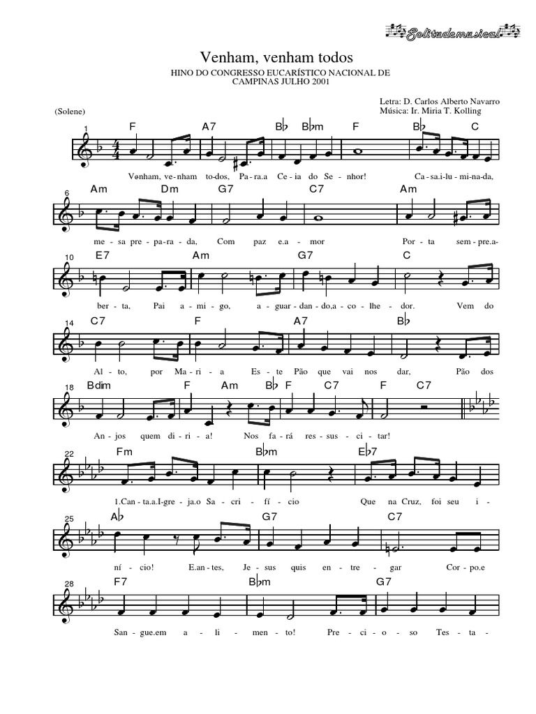 Venham Venham Todos Pdf Jesus Comportamento E Experiência Religiosa