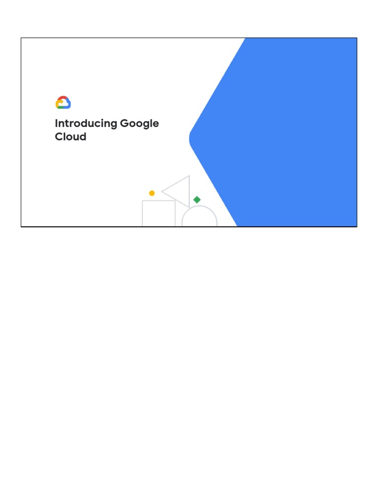 Google Cloud Fund M1 Introducing Google Cloud | PDF | Cloud Computing ...
