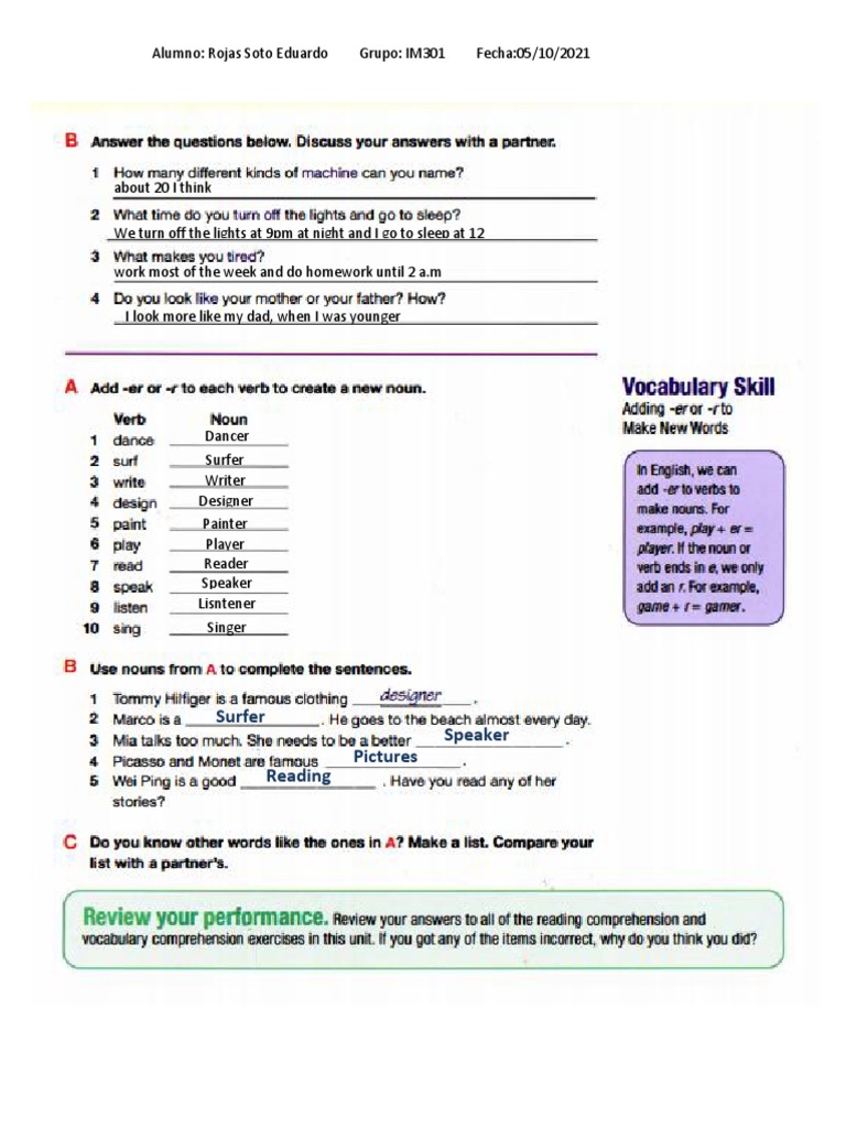 ER Ending Exercises | PDF