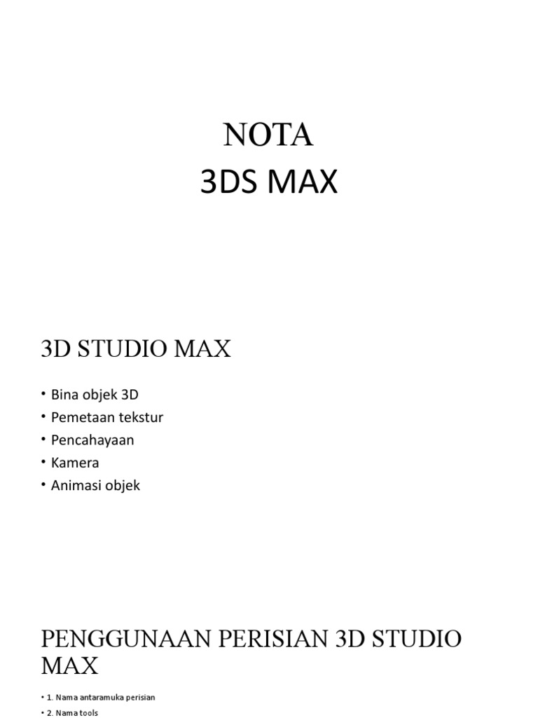 3D Max | PDF