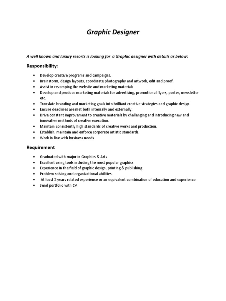 Graphic Designer | PDF