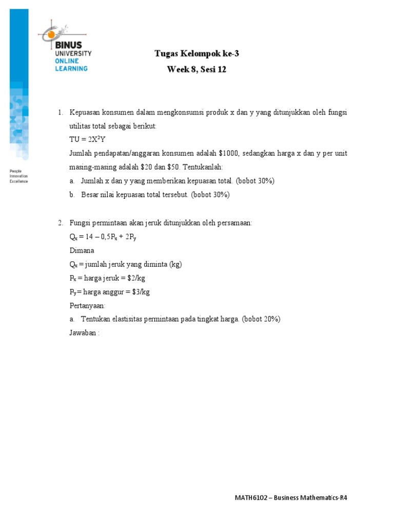 TK3-W8-S12-R2 Binus | PDF