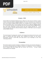7 Days Learning Plan for AWS Cloud Database Administration (1) | PDF | Databases | Data Management
