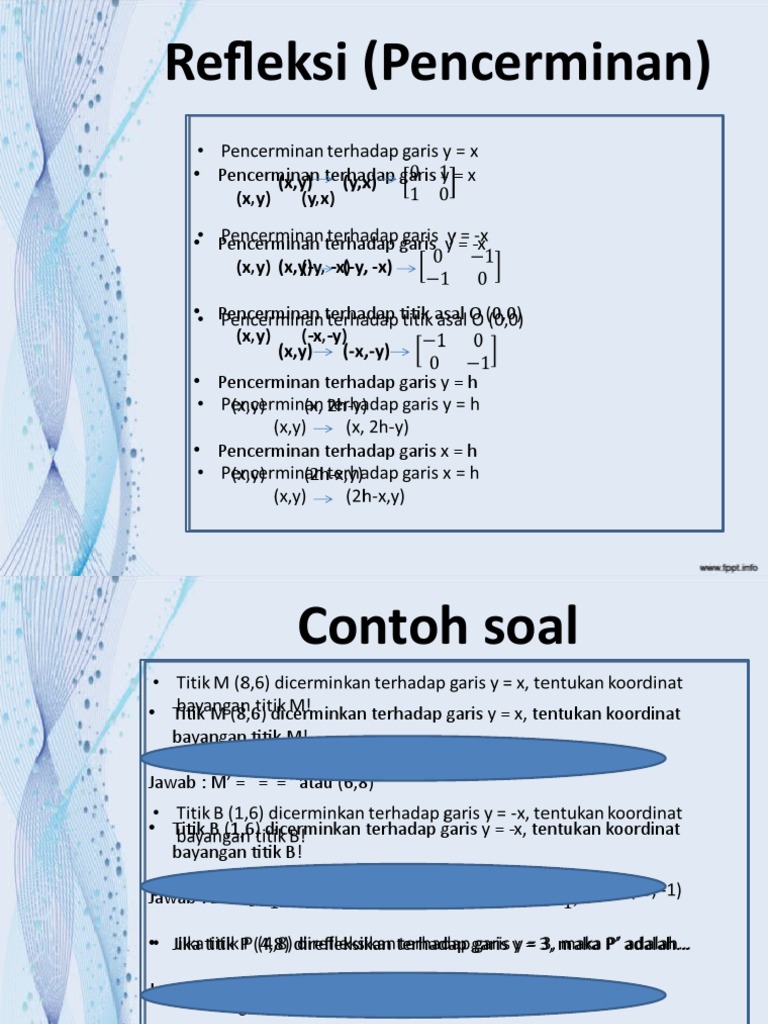 Matriks Refleksi | PDF