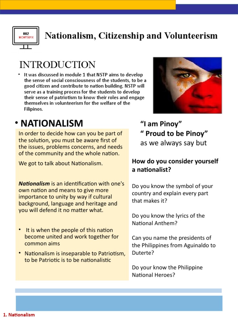 Filipino Nationalism and Patriotism Explained | PDF | Naturalization ...