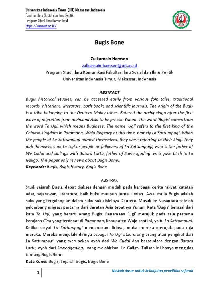 Bugis Bone | PDF