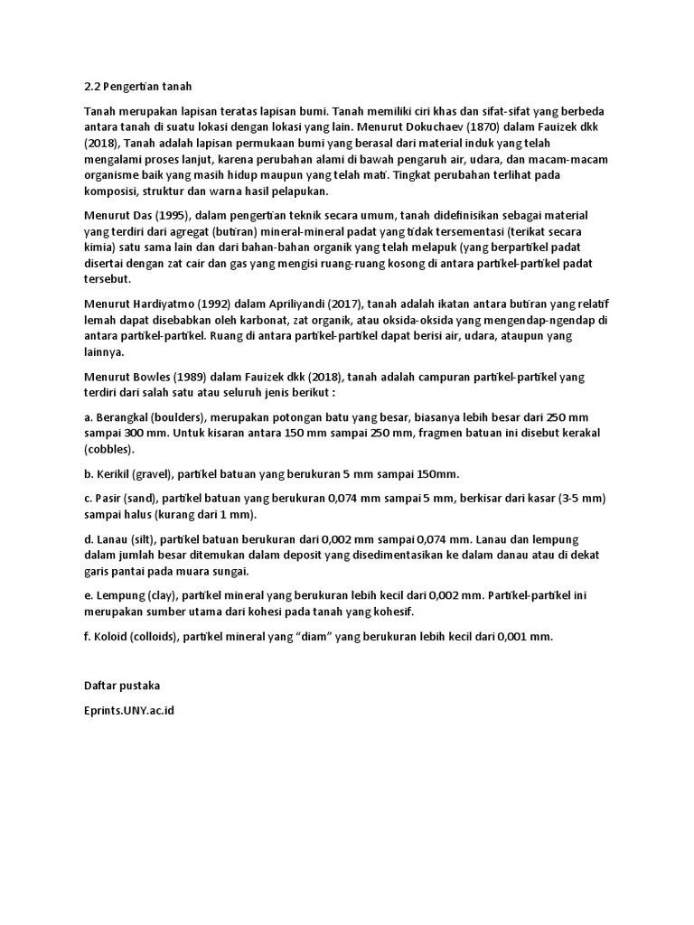 Pengertian Tanah | PDF
