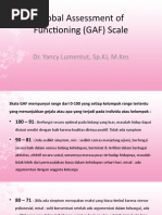 Pemeriksaan Gaf Scale | PDF