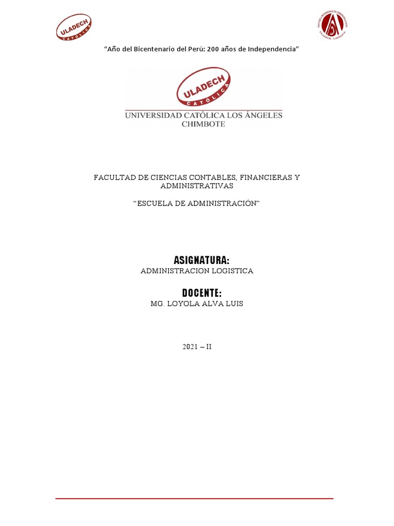 Principios de La Logistica Integral | PDF | Logística | Planificación